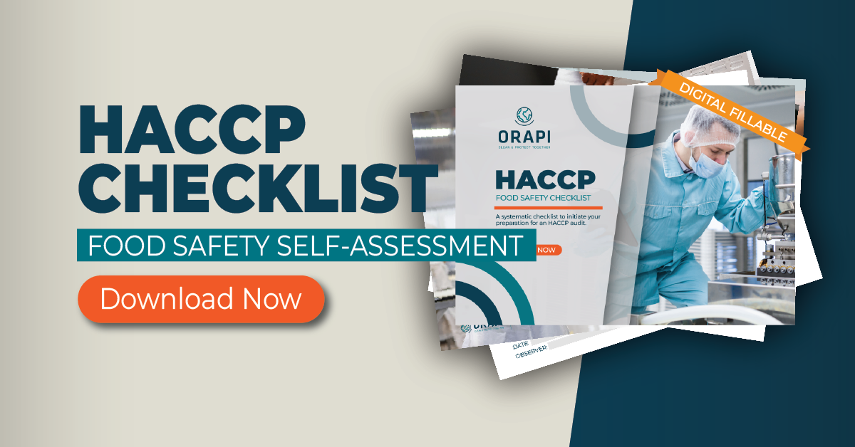 HACCP Checklist Opt-In | ORAPI Asia